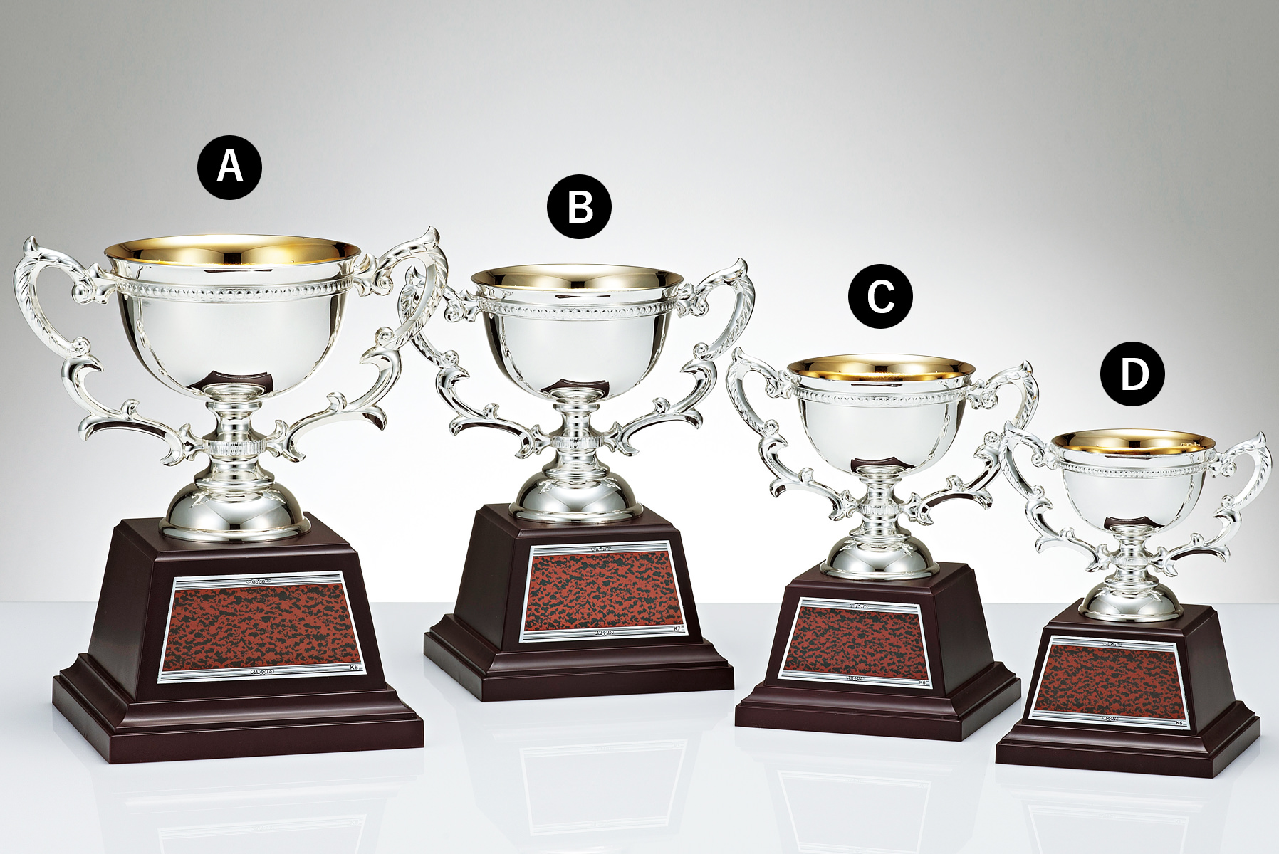 シンプルな金属製の優勝カップ優勝カップJAS-RC-1642｜優勝カップならジョイタス